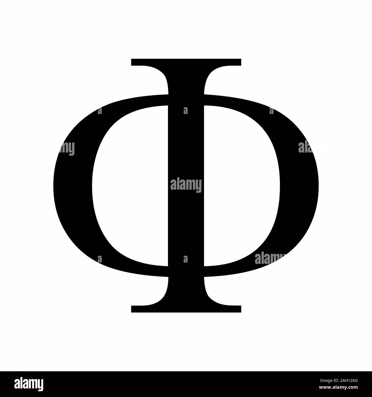 L'icône de lettre grecque phi Image Vectorielle Stock - Alamy