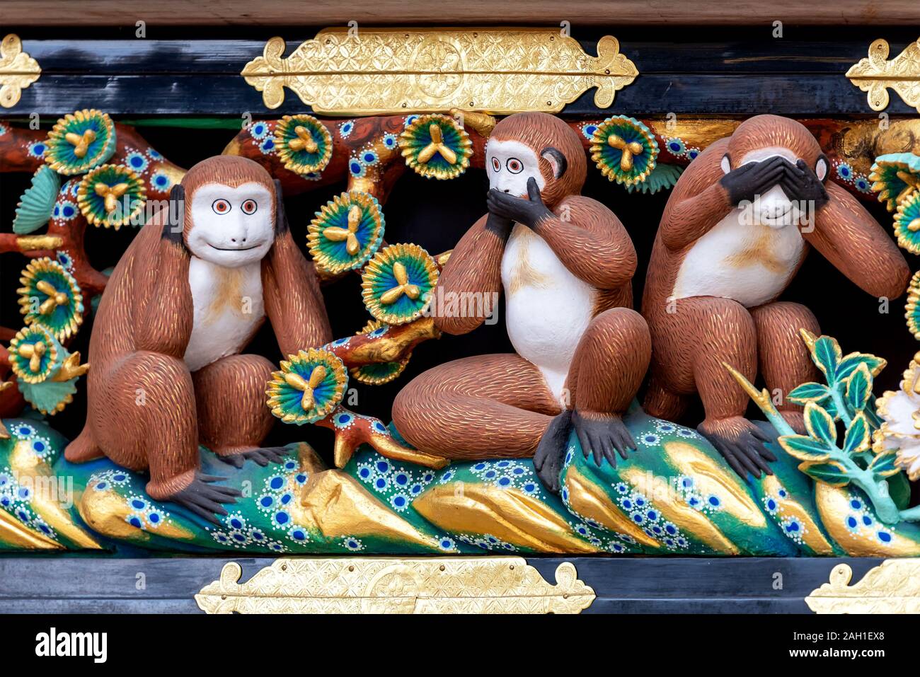Trois Singes Sages Nikko Banque d'image et photos - Alamy