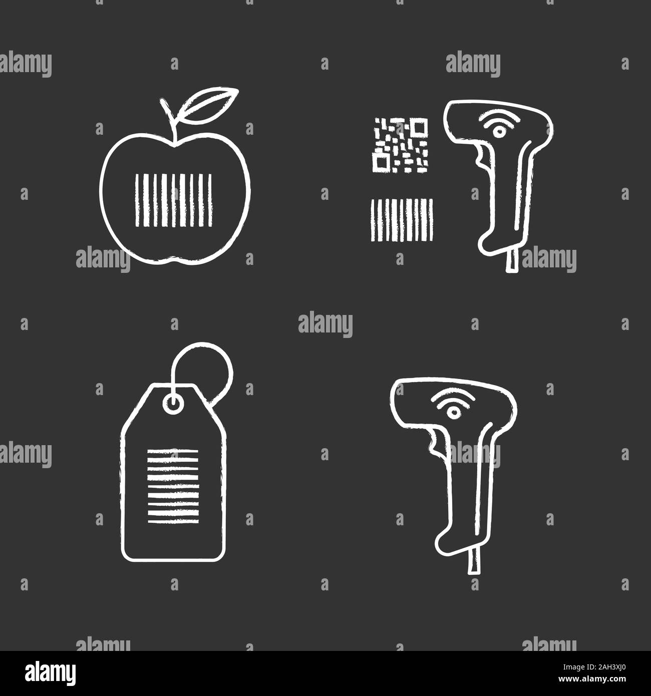 Balayage des codes qr Banque d'images vectorielles - Alamy