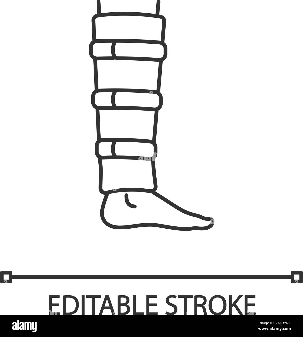 Douleur musculaire au mollet Banque d'images noir et blanc - Alamy