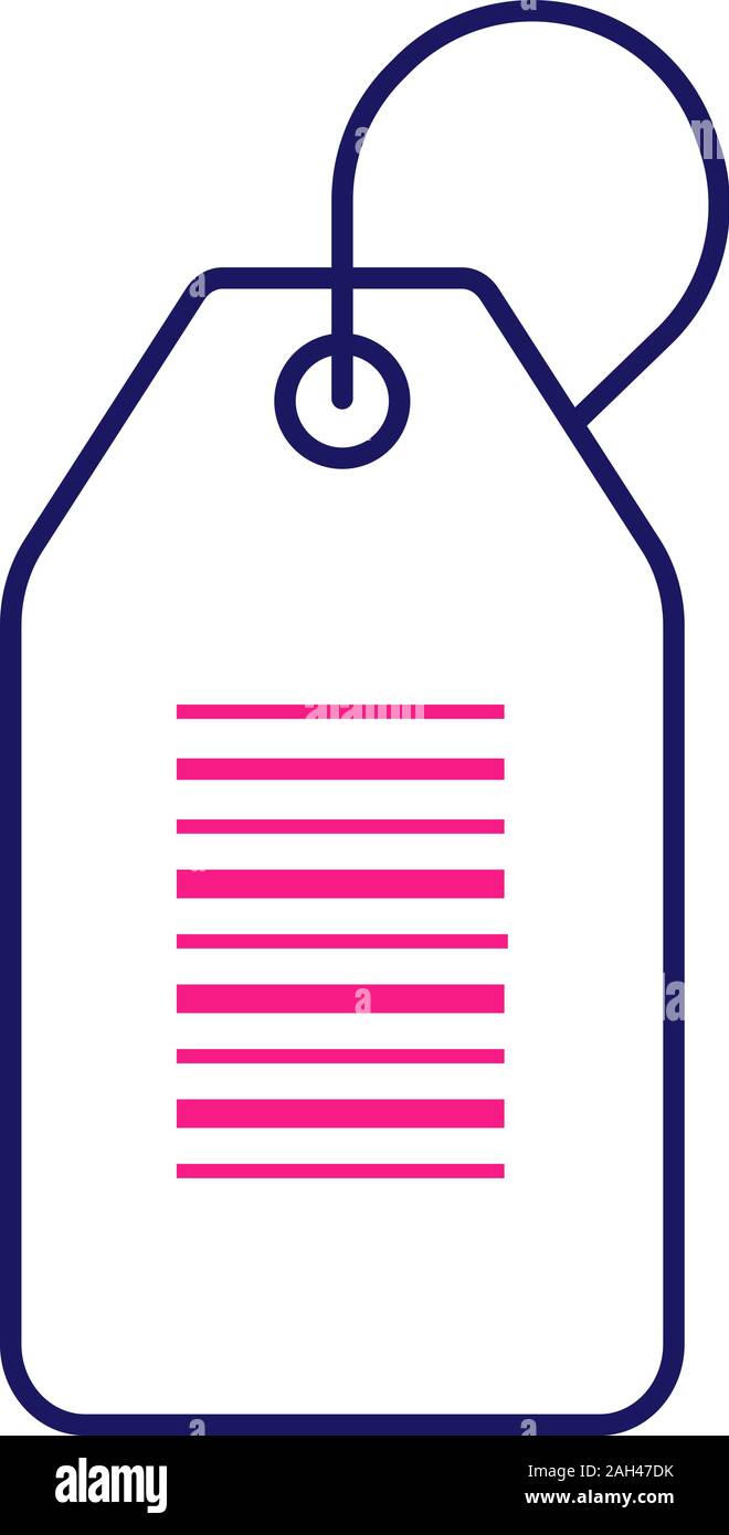 L'icône de couleur d'étiquette de codes barres. Code barres linéaire ...