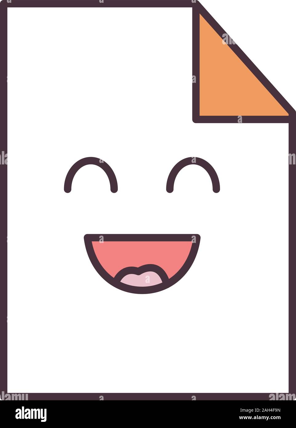 L'icône couleur de caractères du fichier souriant. Professionnels ...