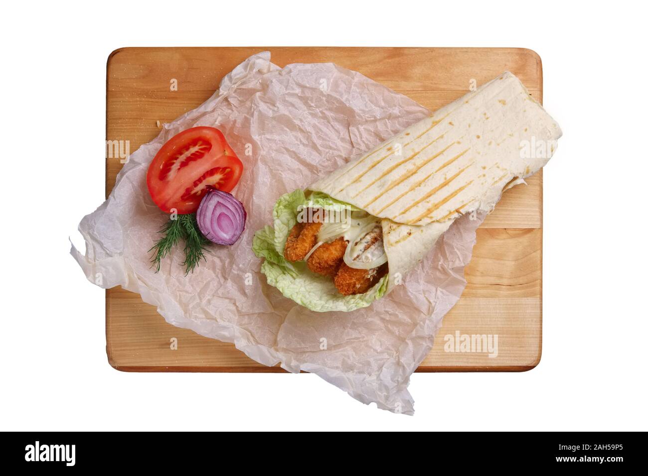 Burrito aux haricots et au fromage Banque d'images détourées - Alamy