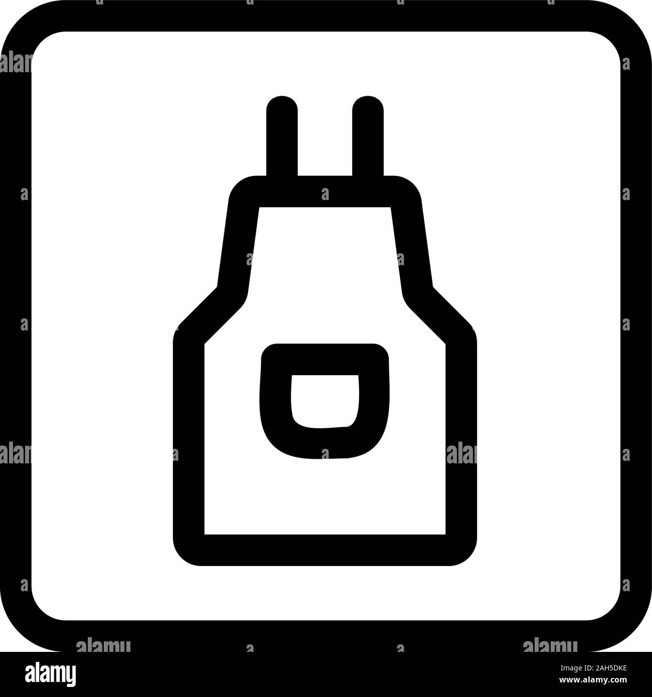 Tablier de protection vecteur icône. Illustration symbole contour isolé ...