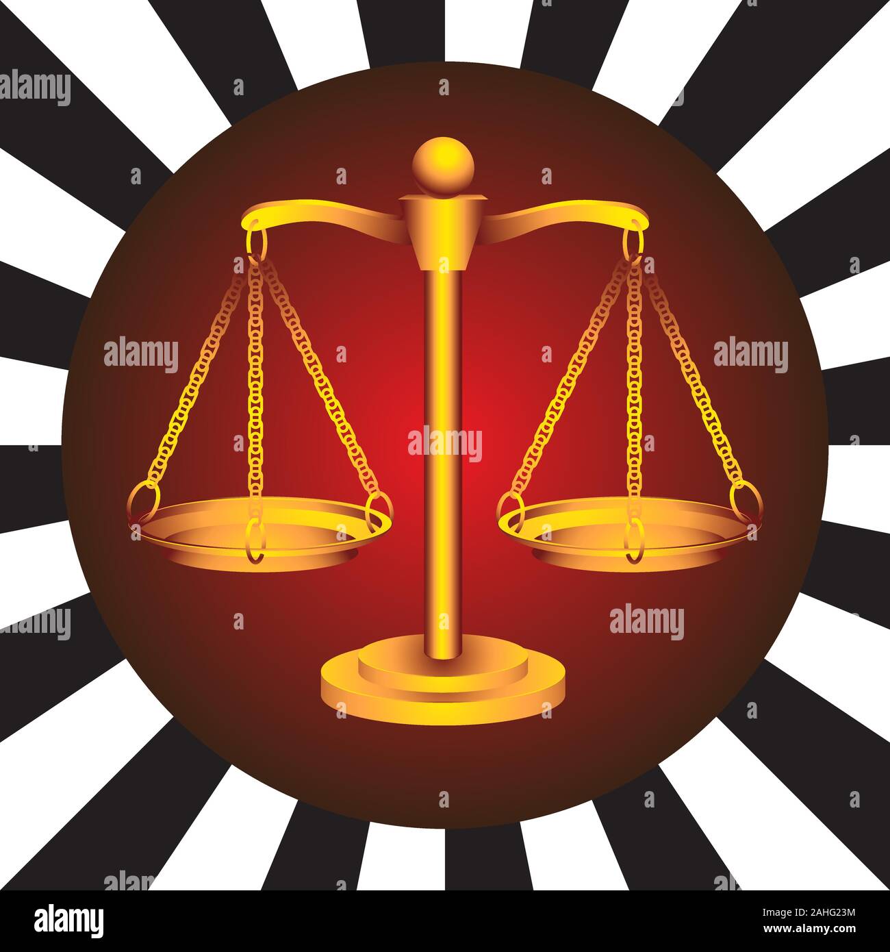 Balance symbole signe du zodiaque illustration horoscope Banque d ...