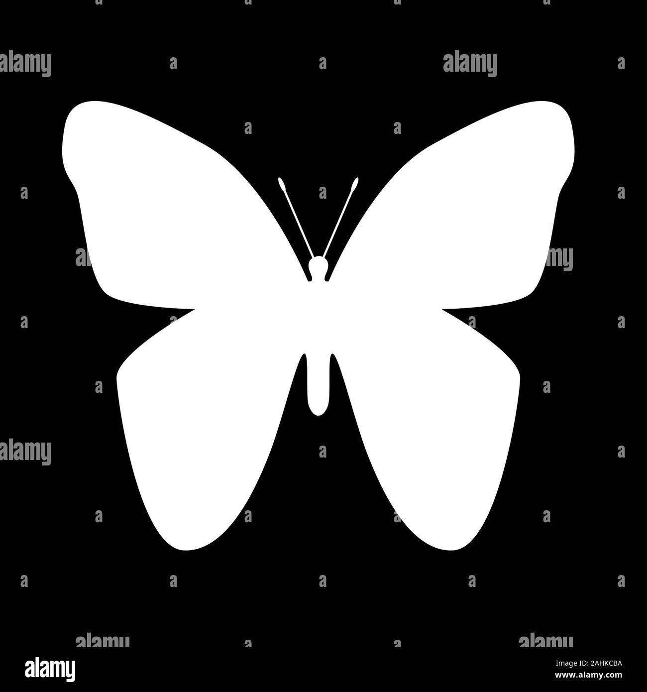 Forme de papillon. Le noir et blanc Photo Stock - Alamy
