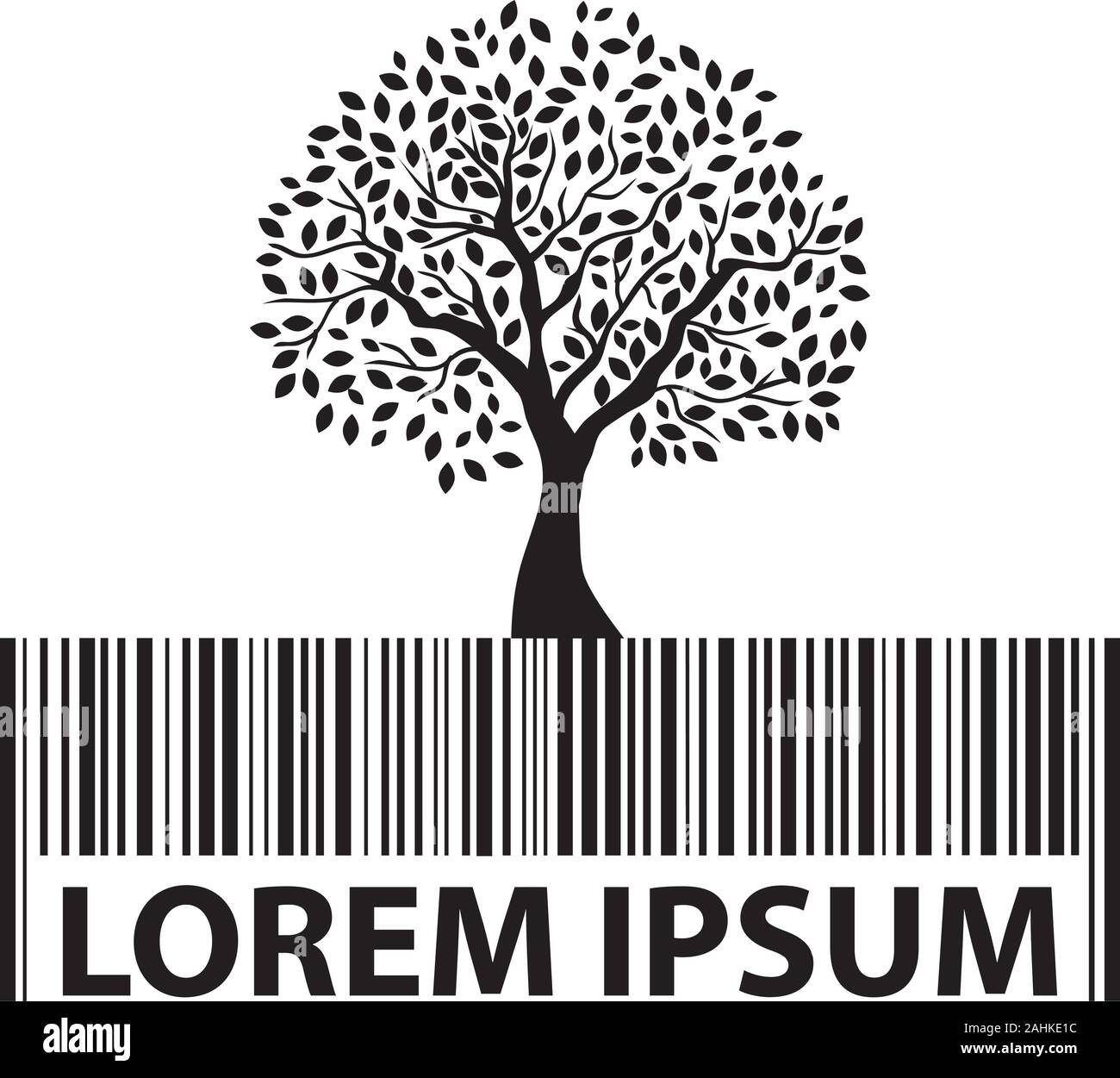 Bar code and environment Banque d'images vectorielles - Alamy