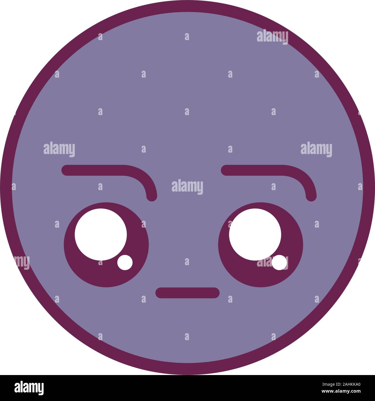 Cercle percé, expression design dessin animé Kawaii mignon petit ...