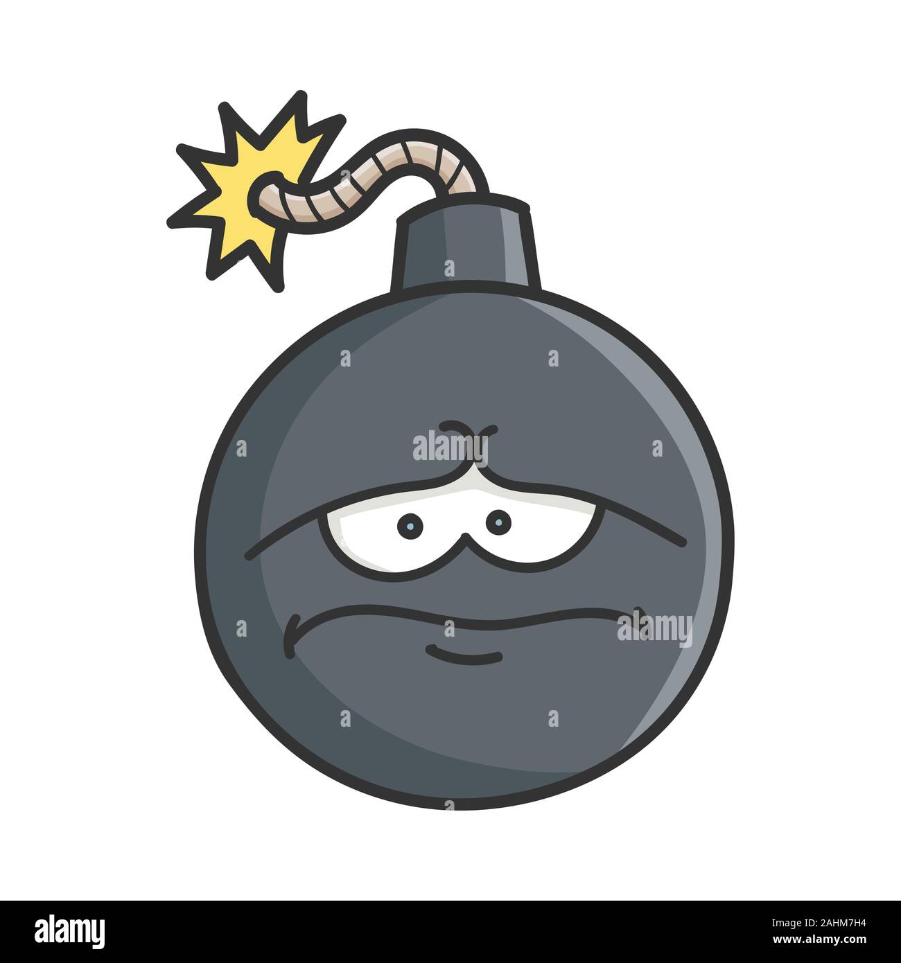 Bomb emoticon cartoon illustration Banque de photographies et d’images ...