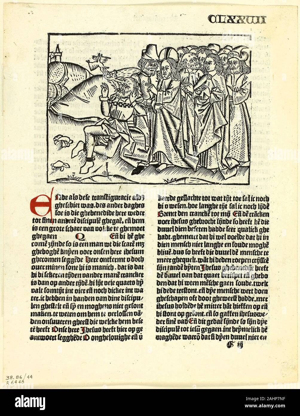 Artiste inconnu (illustrateur). Le Christ, après sa transfiguration ...