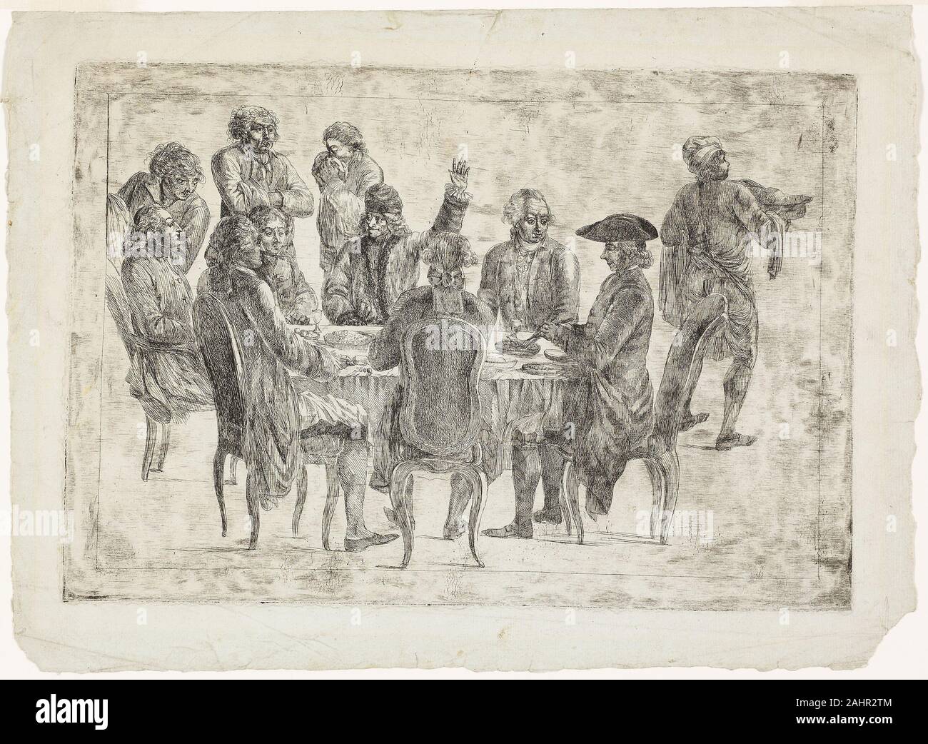 Jean Huber. Le déjeuner de Voltaire à Ferney ou le souper des ...