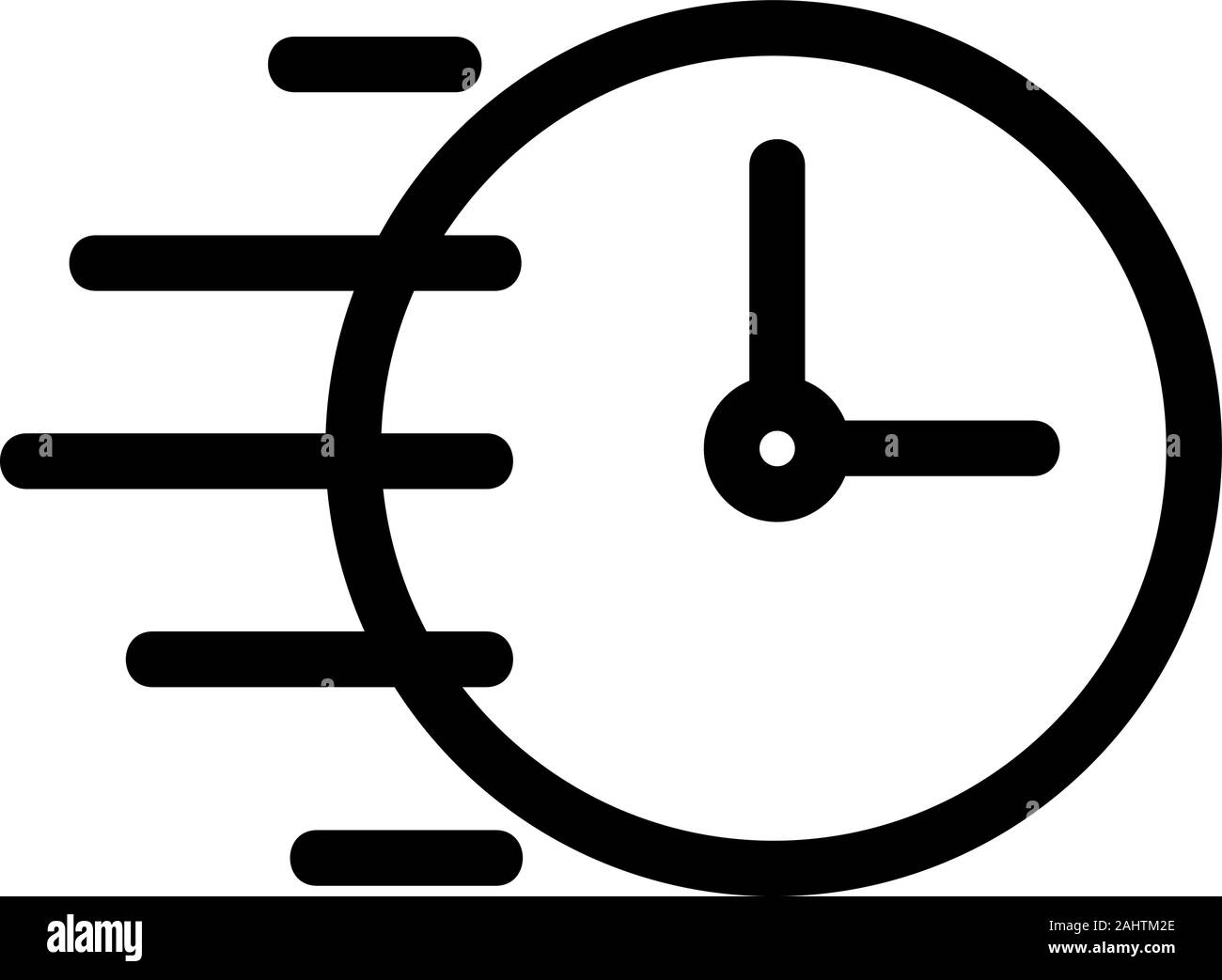 L'icône de temps court vecteur. Illustration symbole contour isolé ...