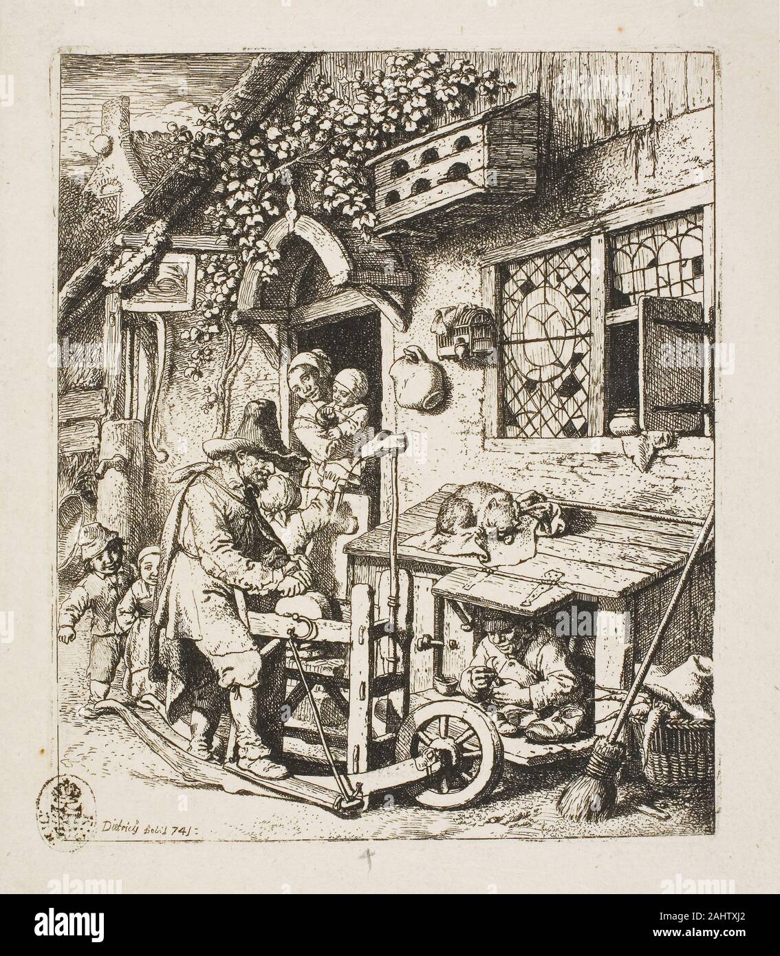 Christian Wilhelm Ernst Dietrich. Le Scissors-Grinder. 1741. L ...