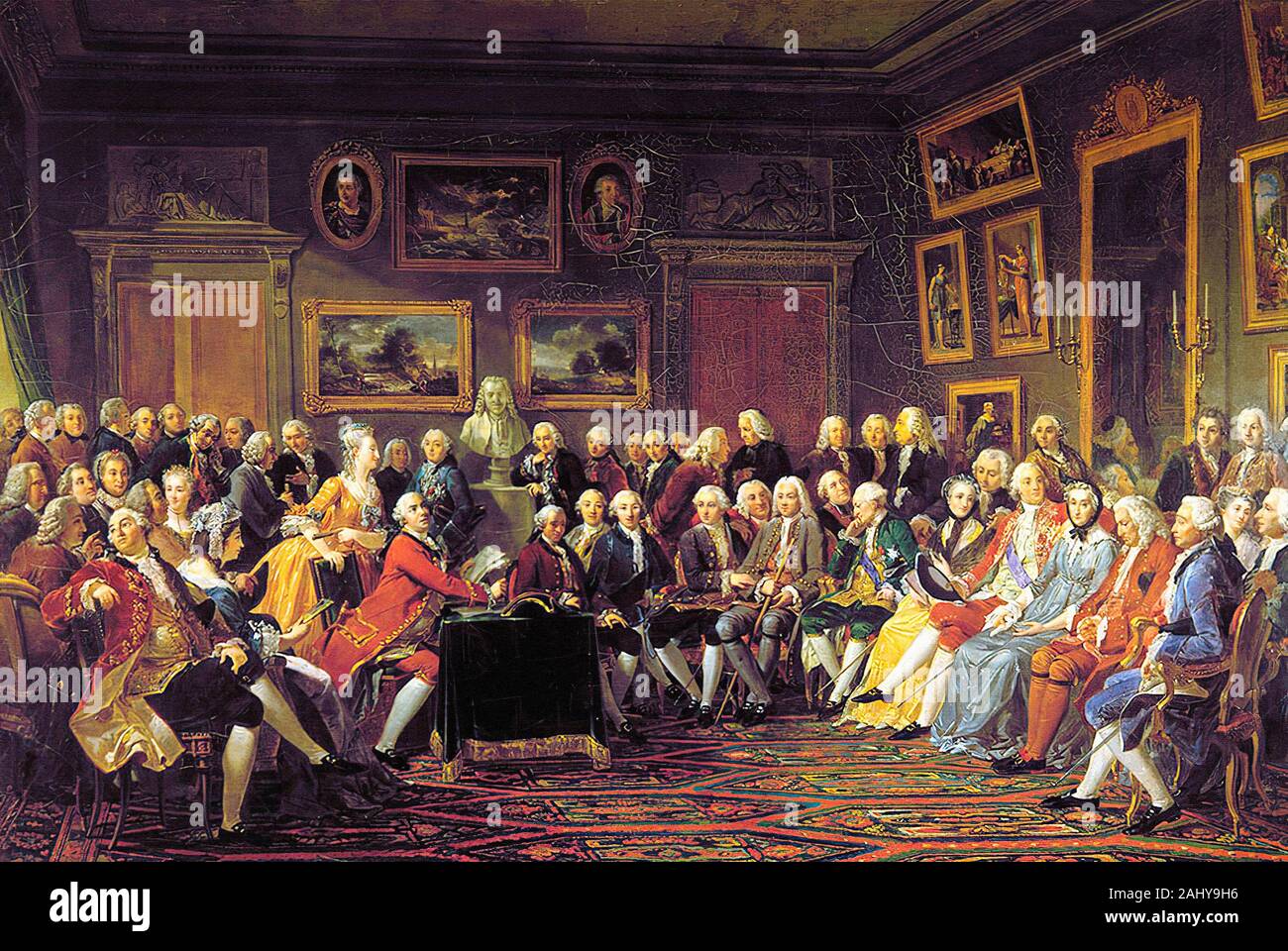 Lecture de la tragédie de voltaire Banque de photographies et d’images ...