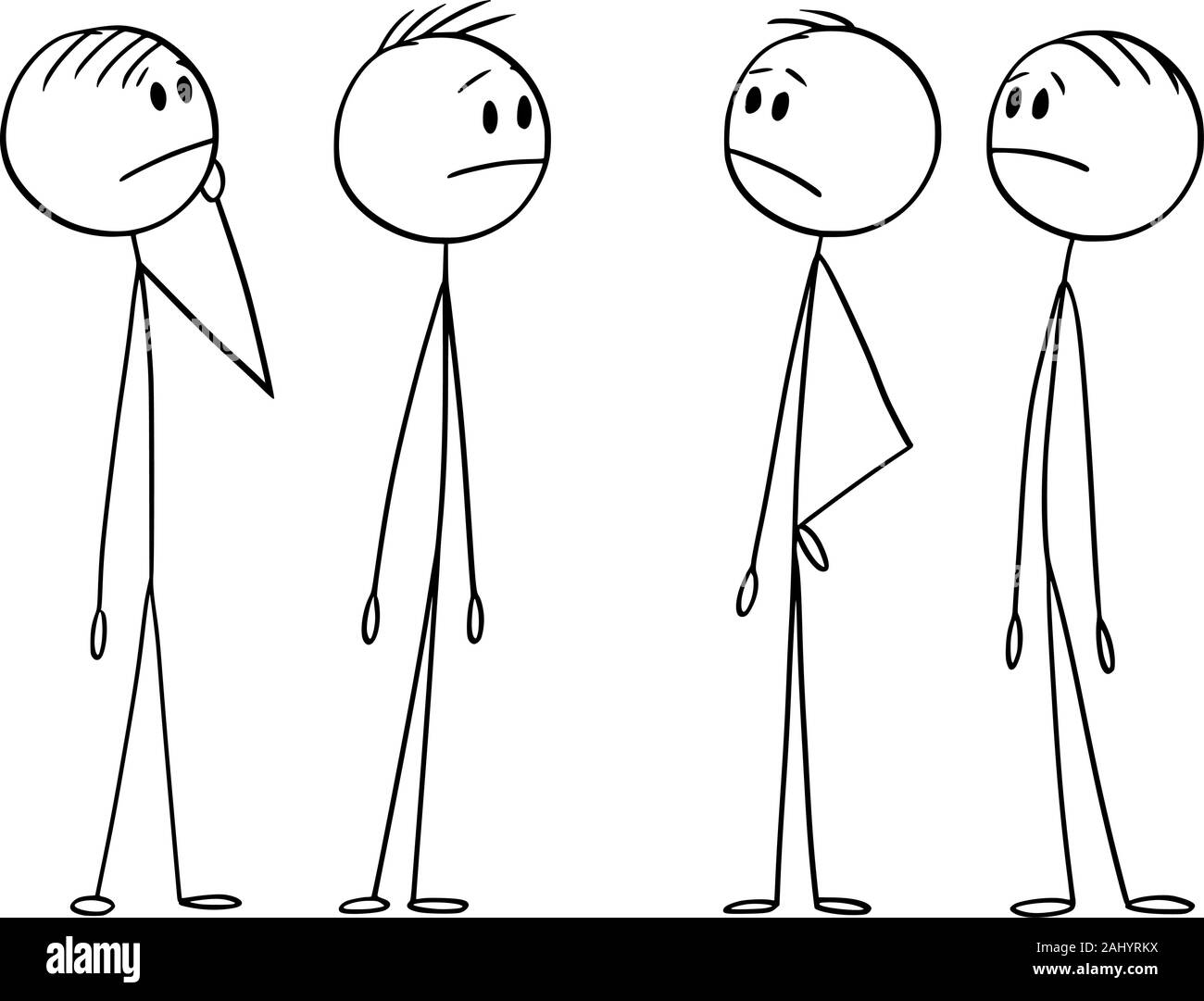 Brainstorming Stickman Banque d'images vectorielles - Alamy
