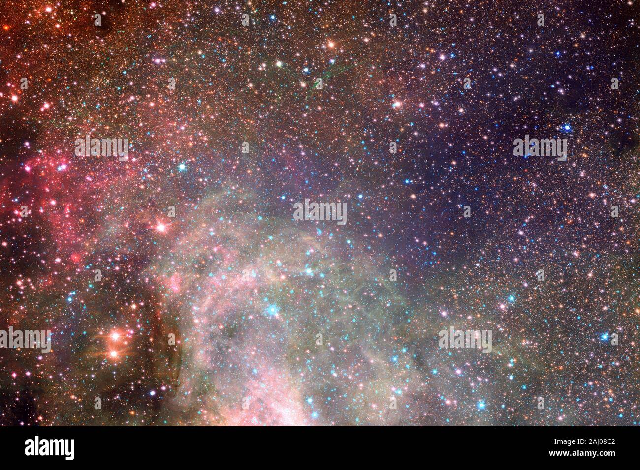 L'espace profond art. Starfield stardust, nébuleuse et Galaxie ...