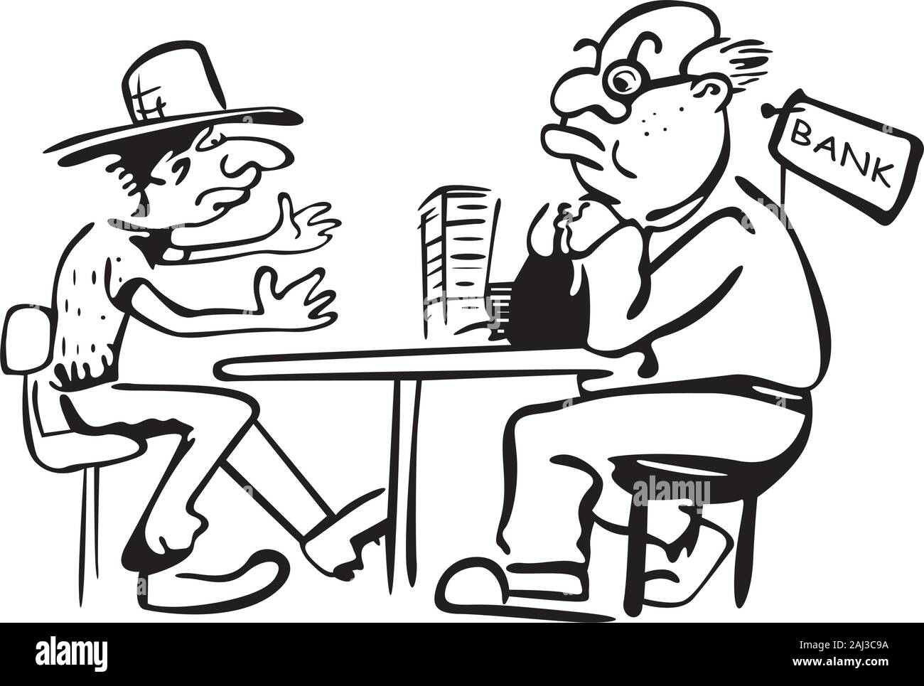 Braquage de banque Banque d'images vectorielles - Alamy