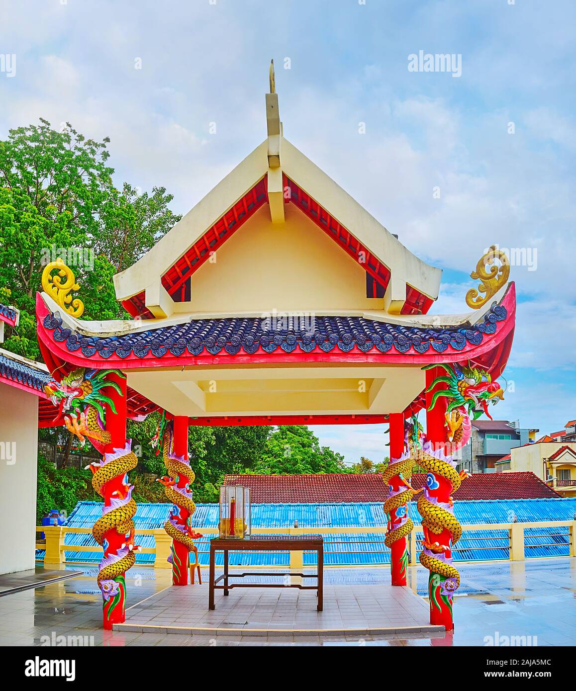Dragon column chinese temple Banque de photographies et d’images à ...
