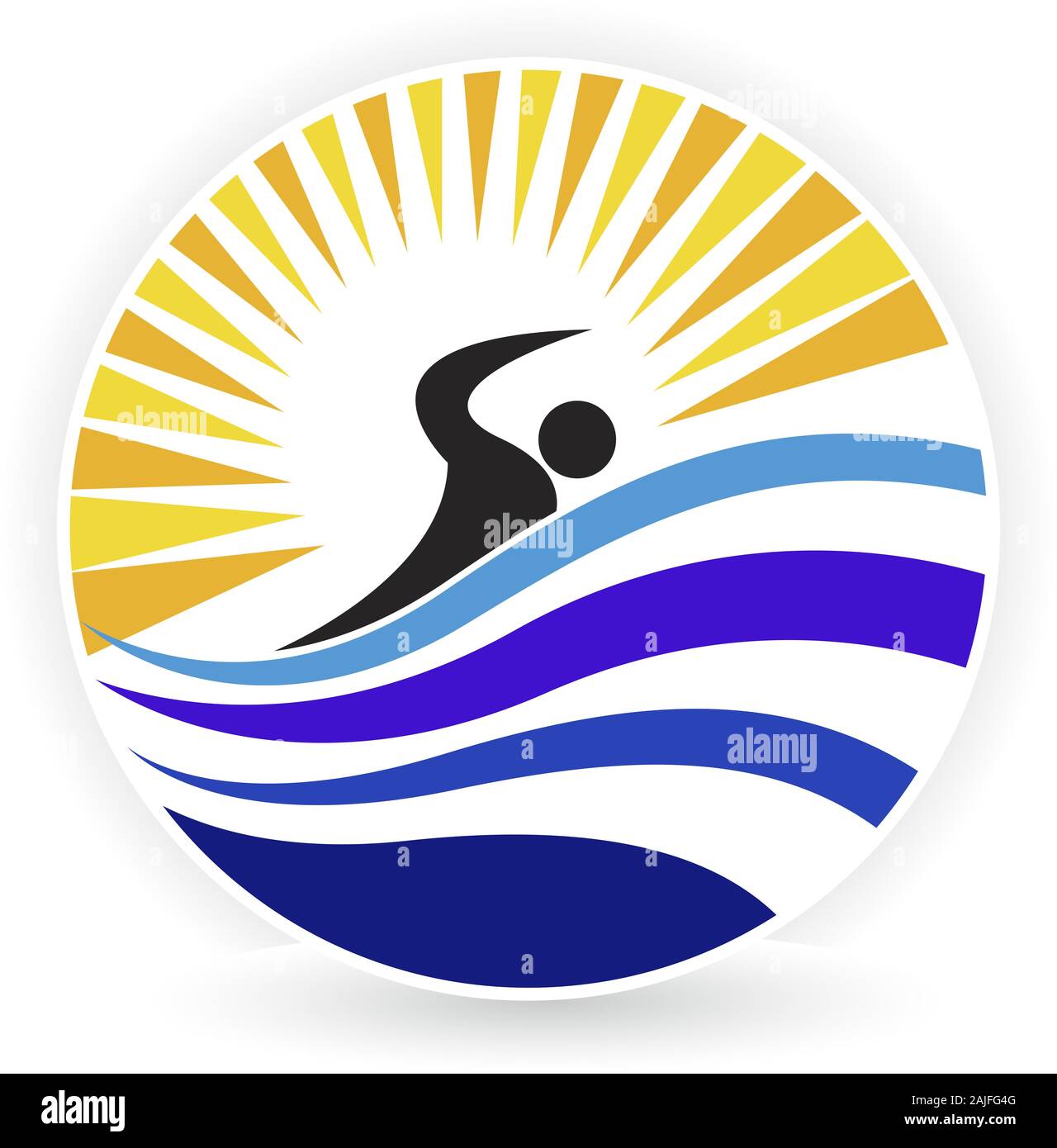 Logo de natation Banque de photographies et d’images à haute résolution ...