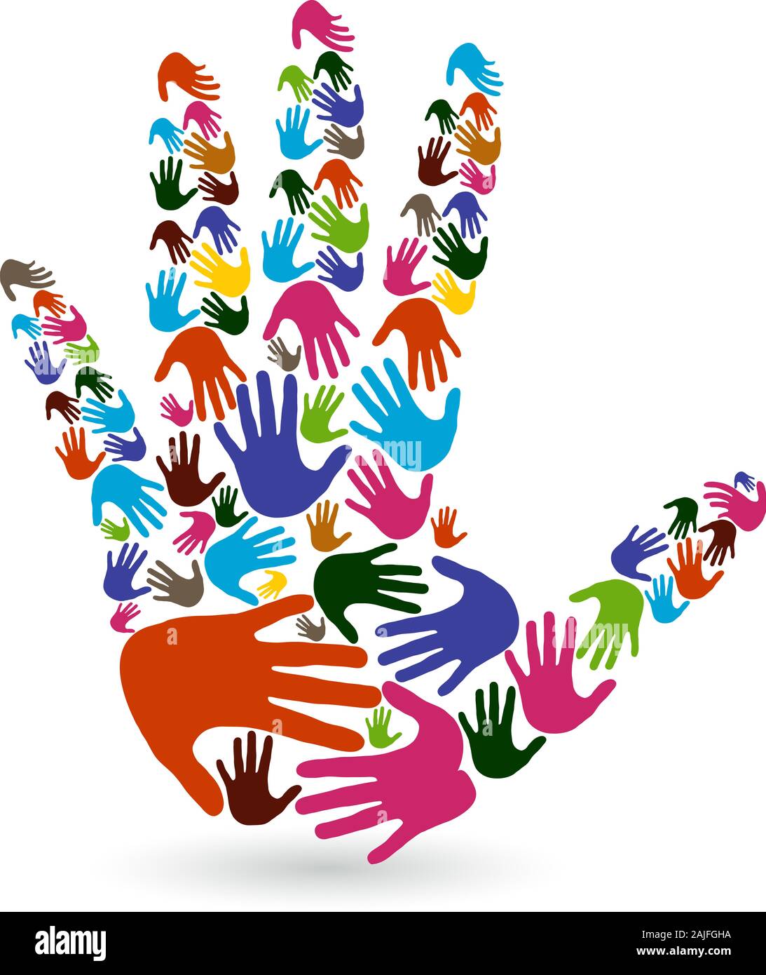 Logo des mains secourables Banque de photographies et d’images à haute ...