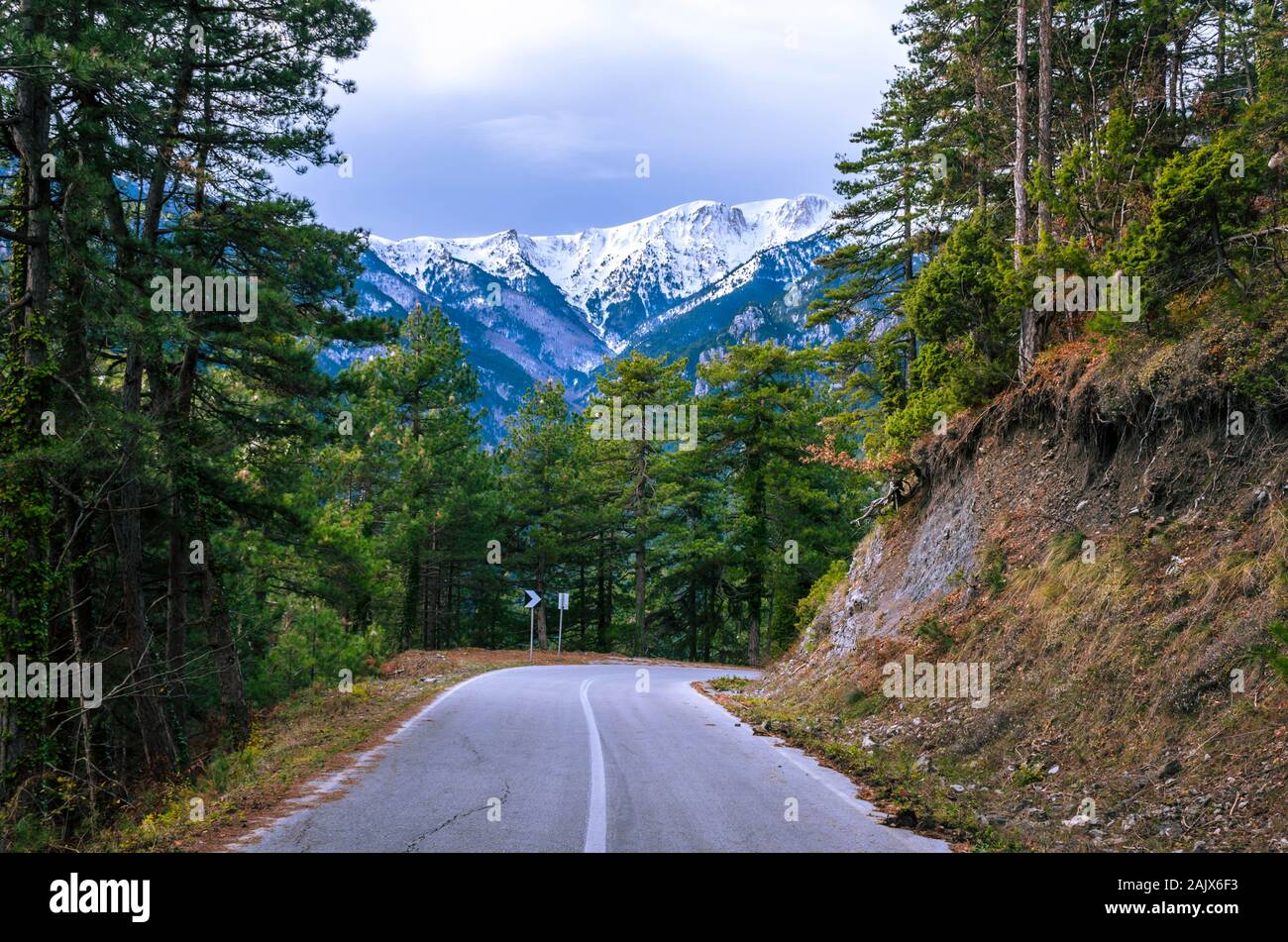 Paysage incroyable sur le Mont Olympe, la plus haute montagne de Grèce ...