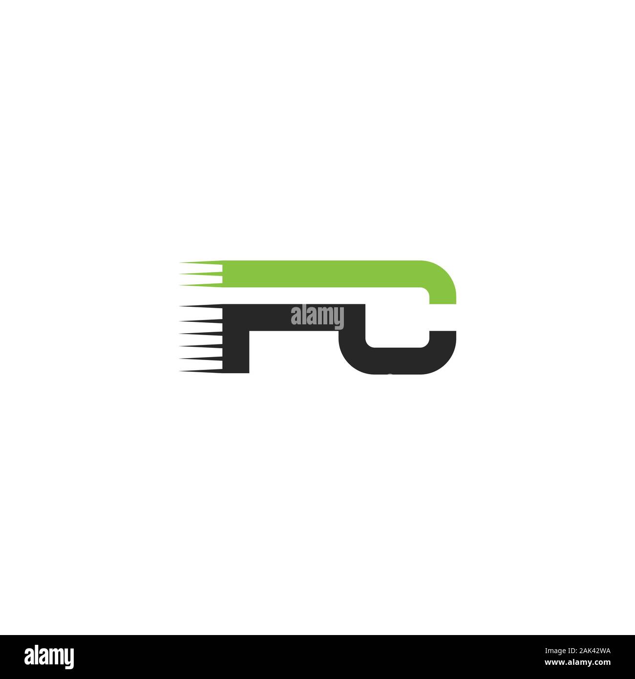 Cf lettre logo Banque de photographies et d’images à haute résolution ...