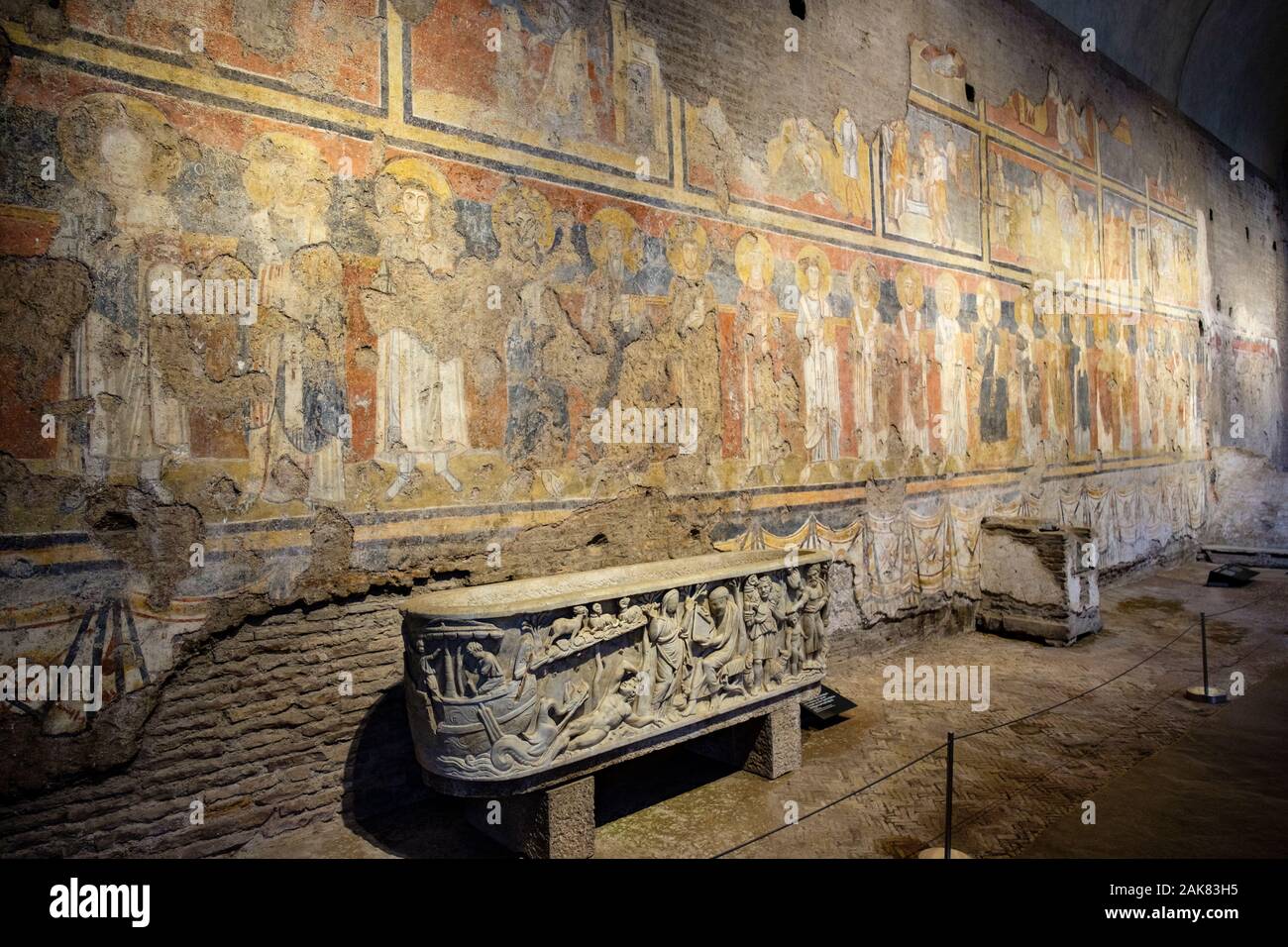 Fresques romaines, peinture romaine, Santa Maria Antiqua, ancienne ...