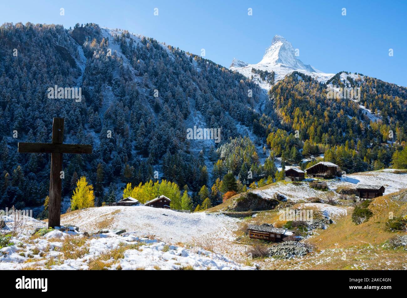 Zermatt matterhorn zmutt switzerland Banque de photographies et d ...