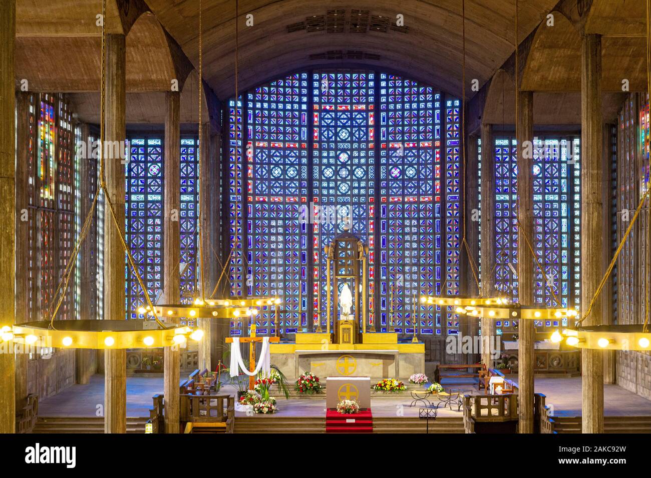 France, Seine Saint Denis, le Raincy, église Notre-Dame du Raincy ...