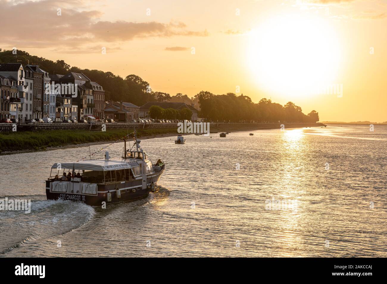 France, somme (80), Baie de Somme, Saint-Valery-sur-Somme, un des ...
