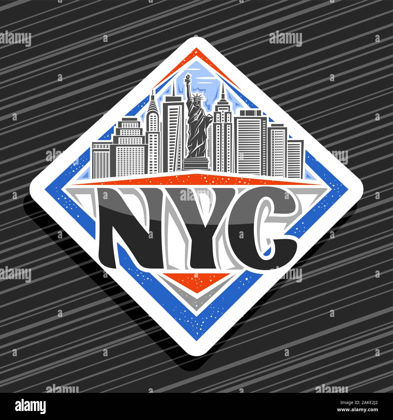 Logo de la ligne new york Banque d'images vectorielles - Alamy