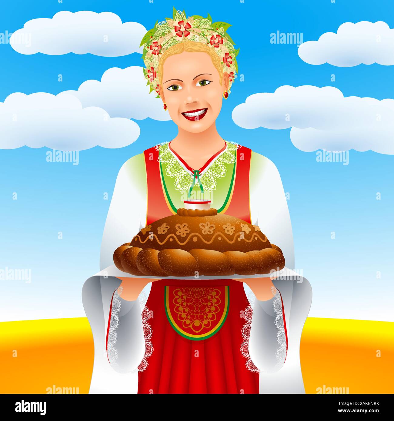 Champ cuit Banque d'images vectorielles - Alamy