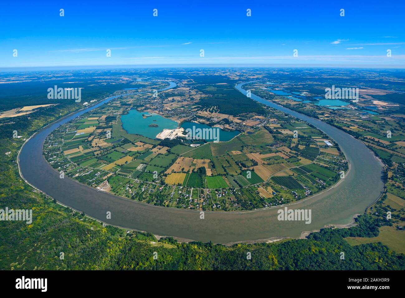 France, Seine-Maritime, Seine Normande parc naturel régional, le ...