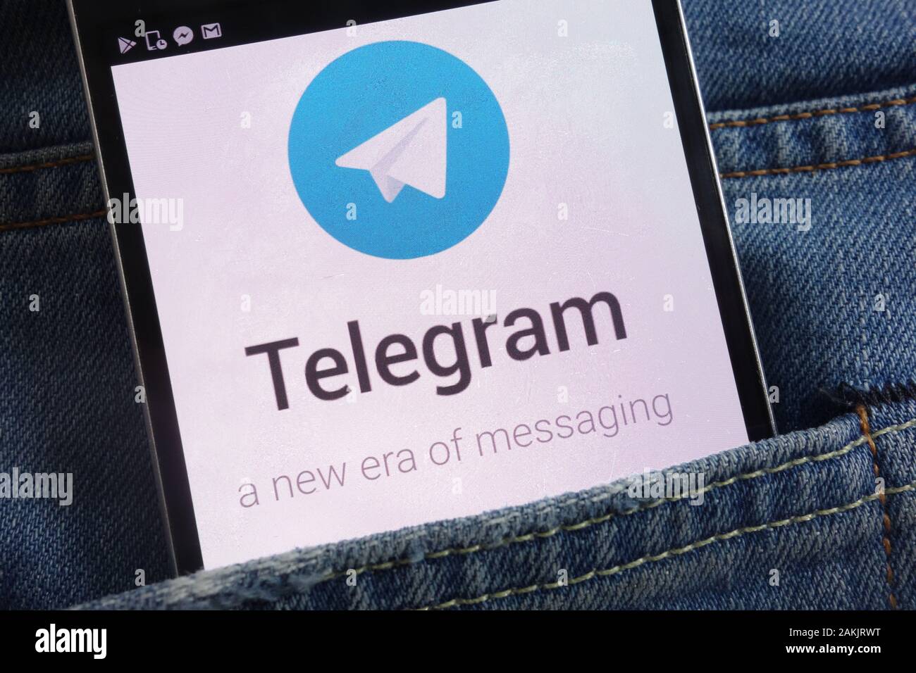 Telegram logo Banque de photographies et d’images à haute résolution ...