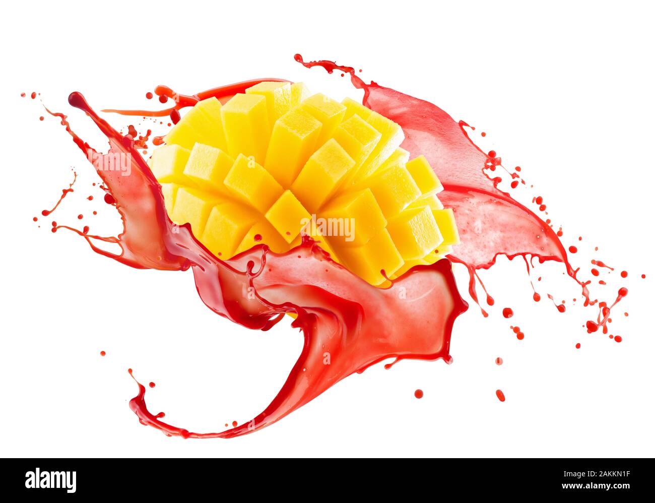Mango in water splash isolated Banque de photographies et d’images à ...