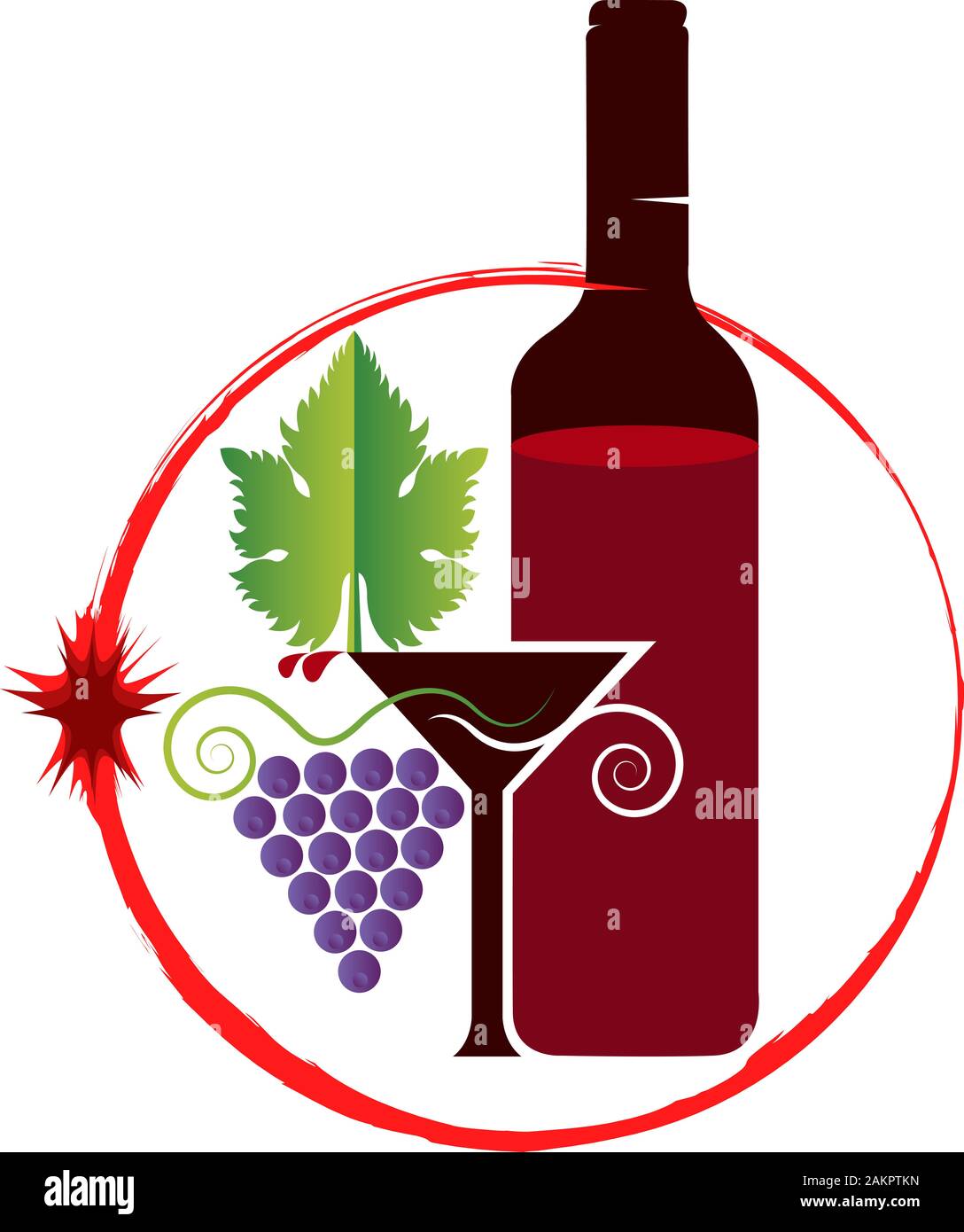 Logo vin Banque de photographies et d’images à haute résolution - Alamy