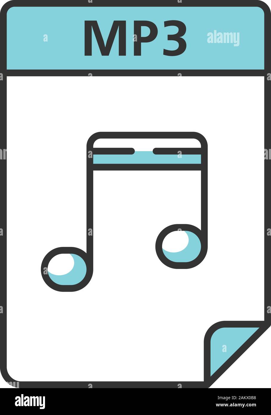 Audio coding format Banque d'images vectorielles - Alamy