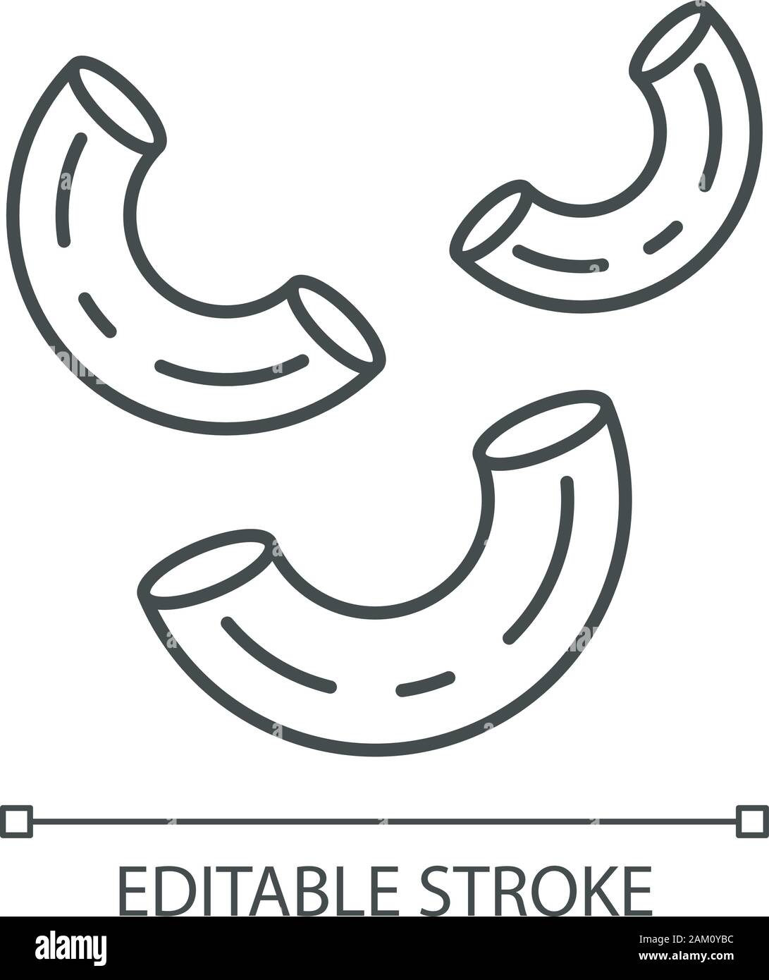 Macaronis au coude Banque d'images vectorielles - Alamy