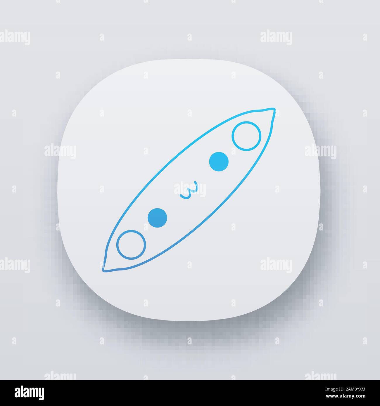 Peapod cute kawaii app caractère. Heureux avec légumes smiling baby ...