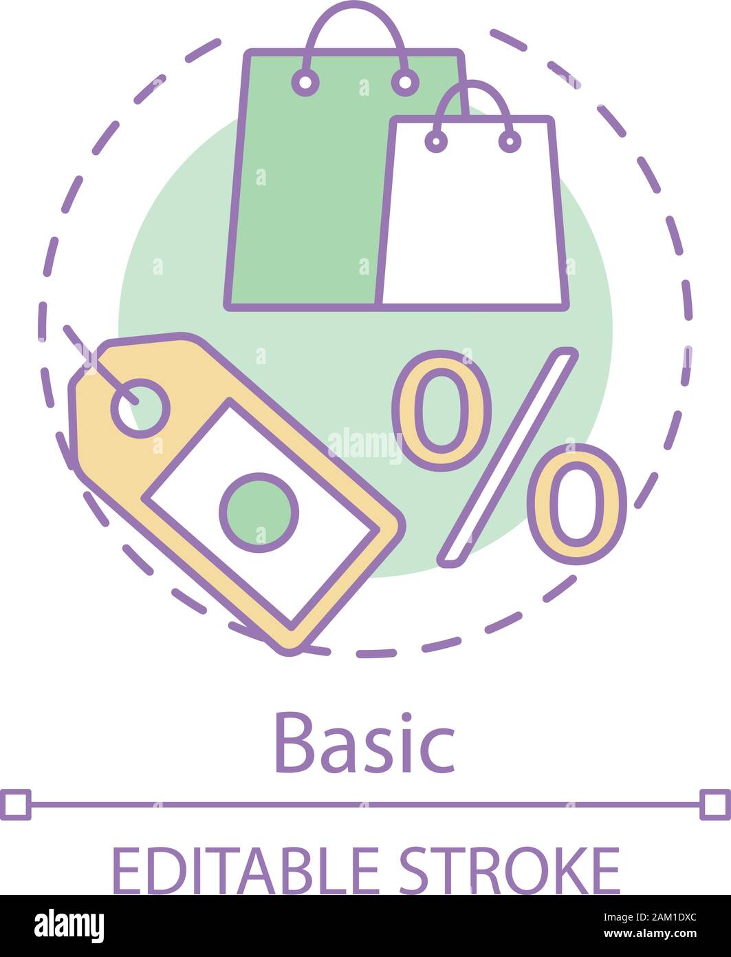 Concept de base de l'icône. Rabais et primes tarif abonnement ligne ...