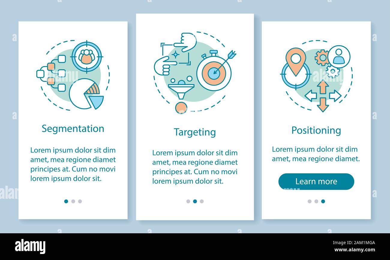 Segmentation targeting positioning Banque d'images vectorielles - Alamy