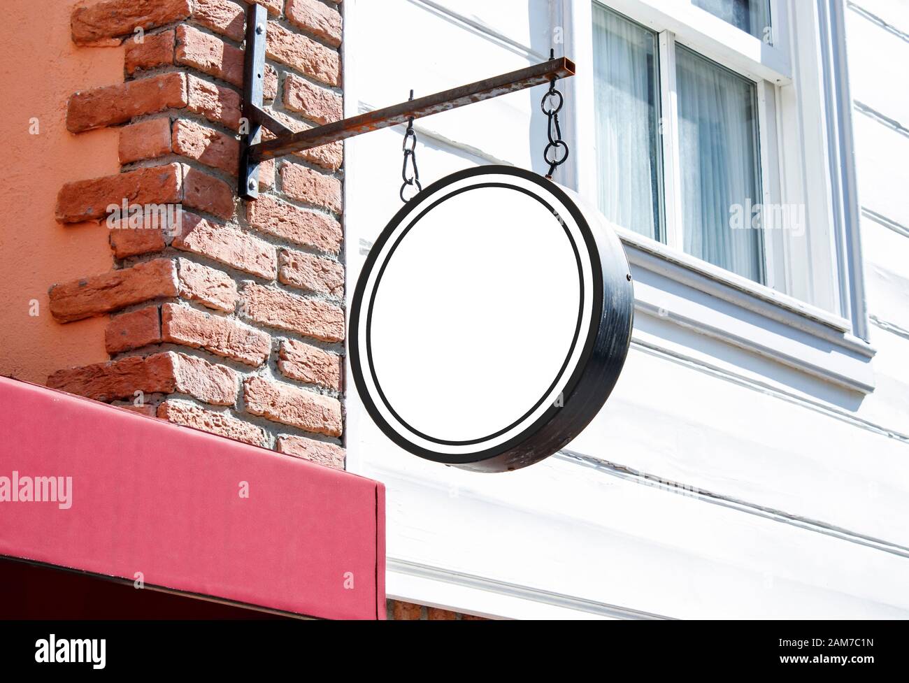 Pancarte immersive et modèle cadre vide pour logo ou texte sur la ...