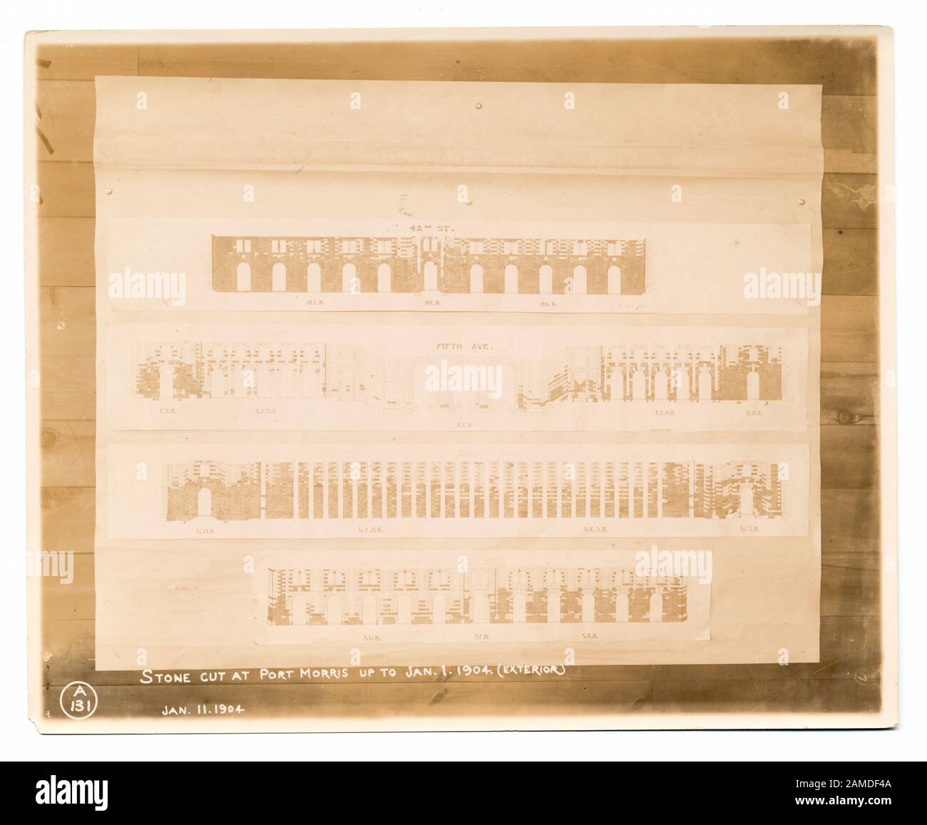 Pierre coupée à Port Morris jusqu'au 1er janvier 1904 (extérieur ...