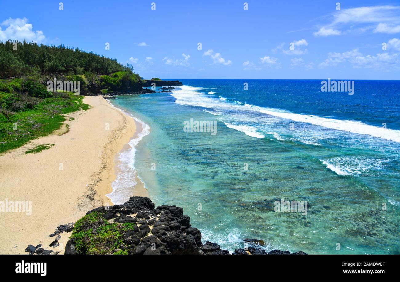 Magnifique paysage marin de l'île Maurice. Maurice est l'une des ...