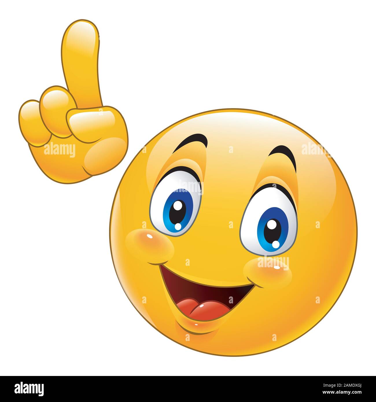 Emoticon smiley caricature d'un rappel Image Vectorielle Stock - Alamy