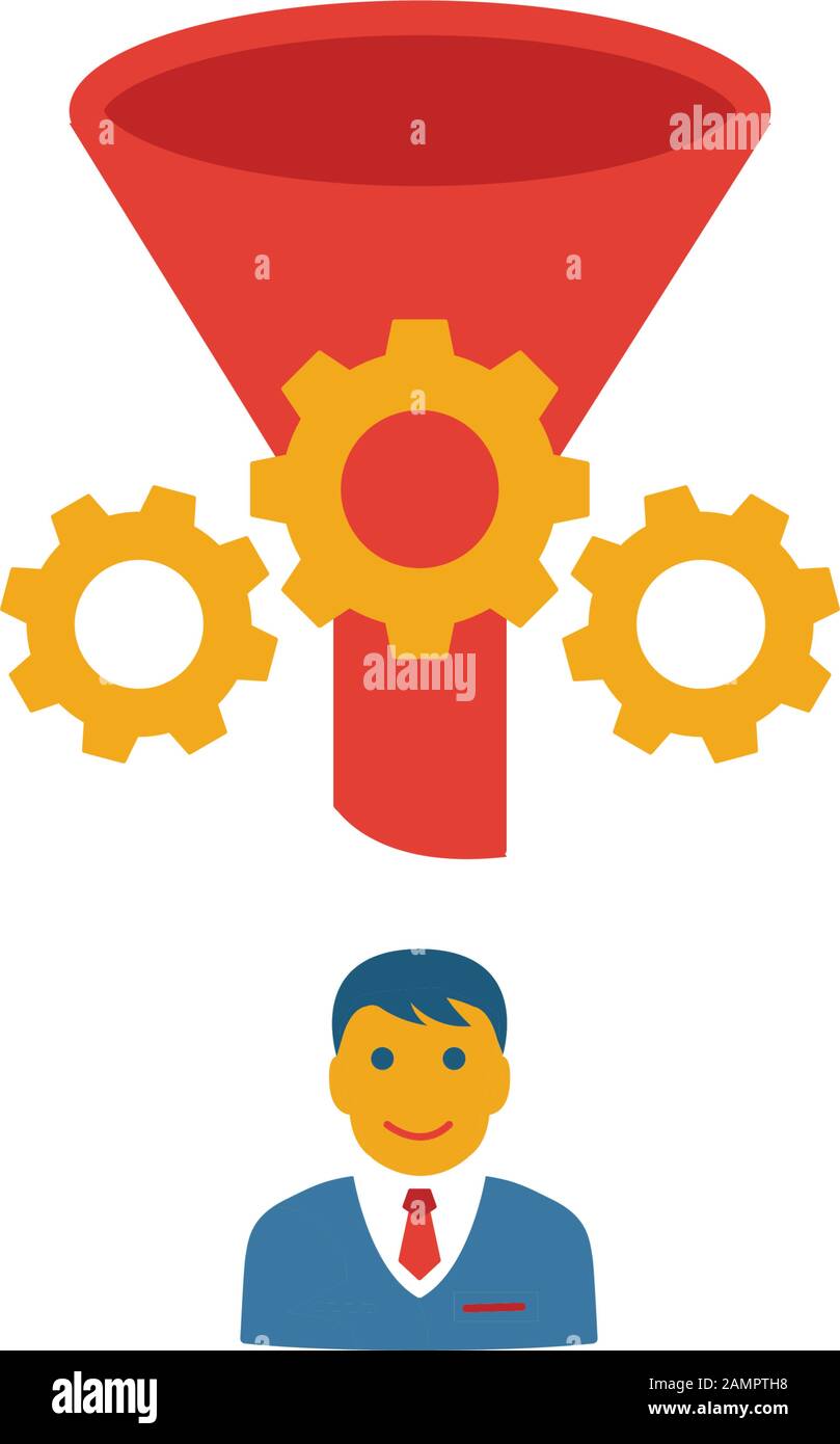 Icône dérivation convertie. Élément plat simple de la collection crm ...