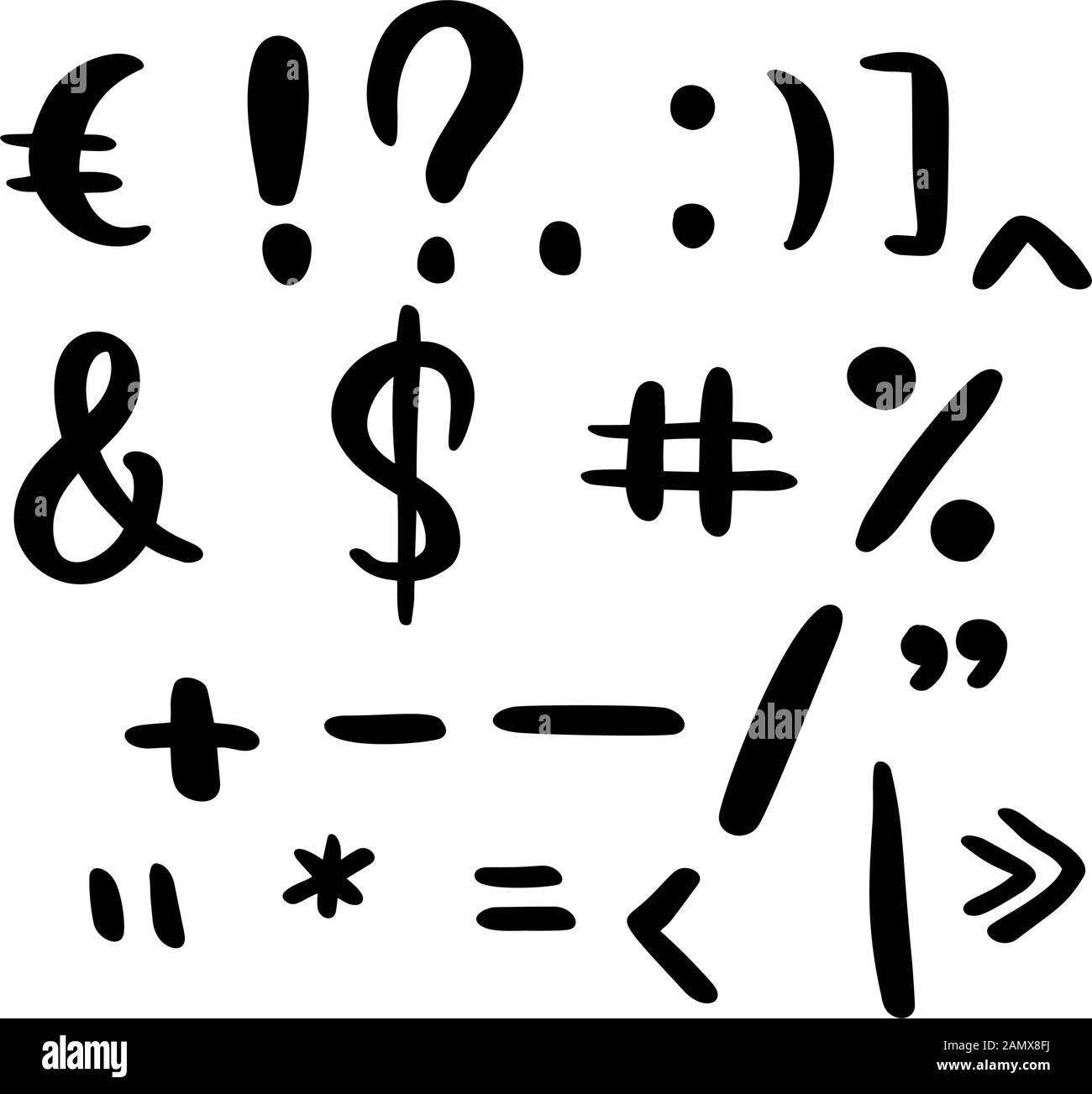 Punctuation marks Banque d'images vectorielles - Alamy