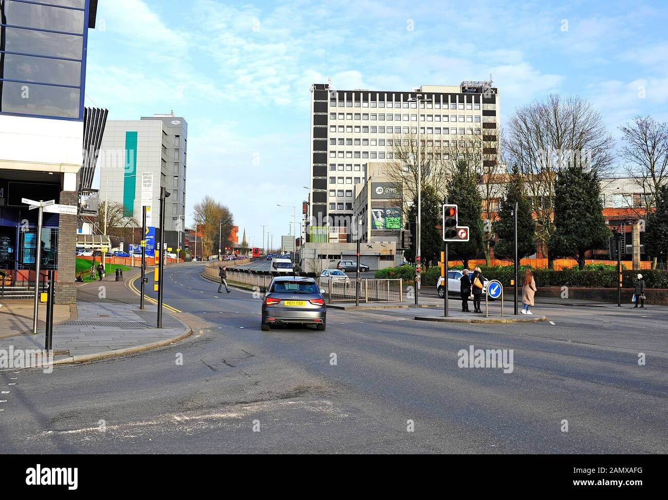 Route avec feux de circulation Banque de photographies et d’images à ...