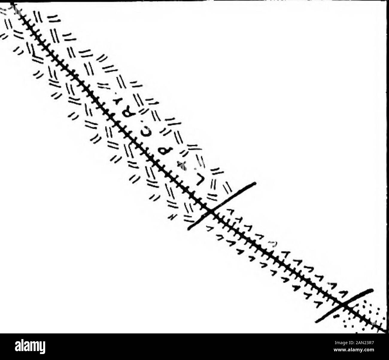 Strate géologique Banque d'images noir et blanc - Alamy