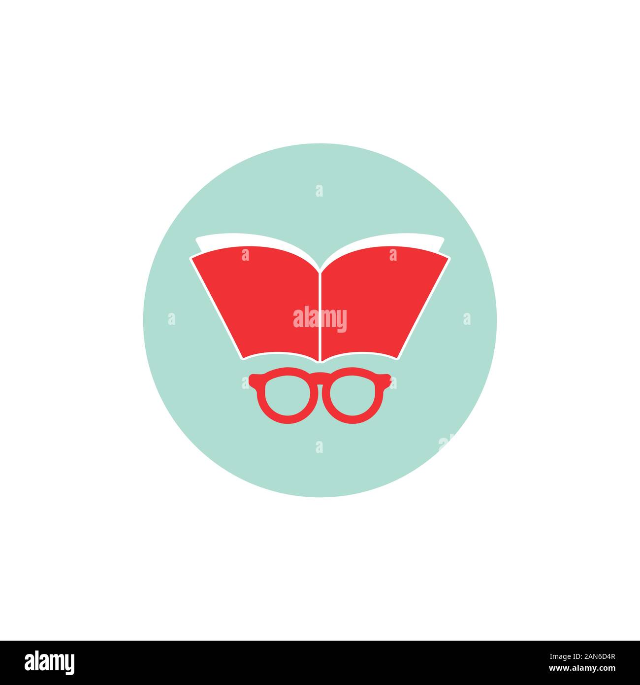 Pictogramme livre rouge Banque d'images vectorielles - Alamy